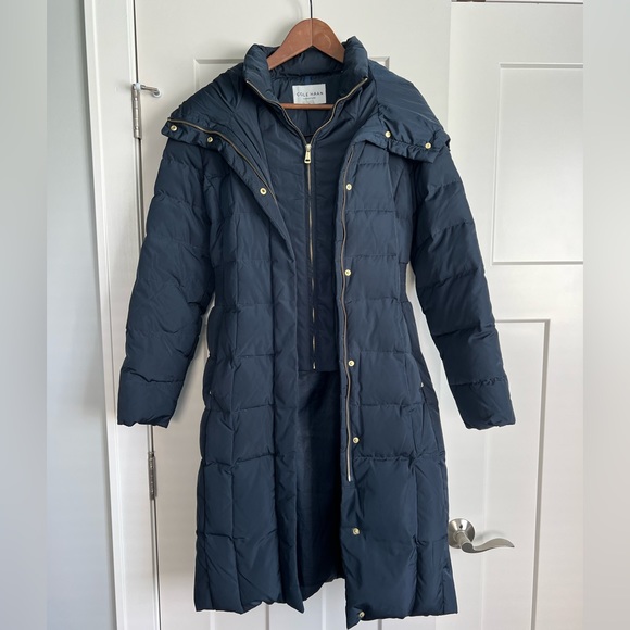 Cole Haan | Jackets & Coats | Beautiful Navy Down Cole Haan Jacket With ...